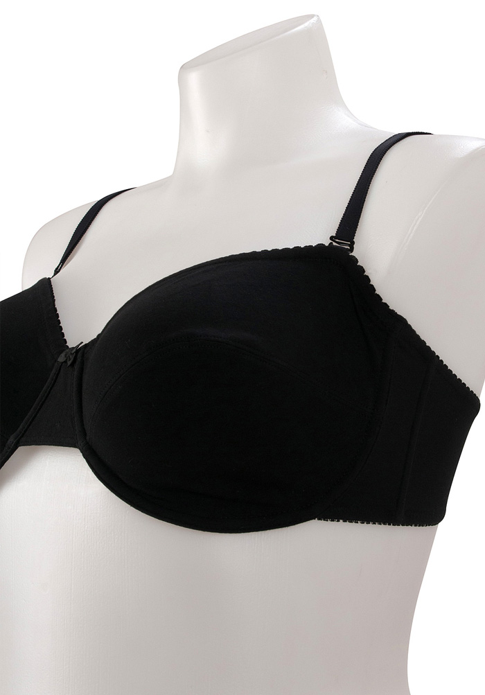 Cotton Underwire Strapless Bra - Plus Size Bras