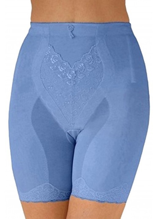 Super Firm Long Leg Panty Girdle Blue Plus Size Bras